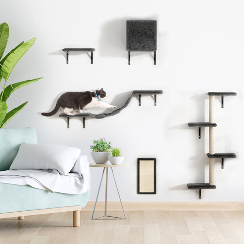 Tucker Murphy Pet™ Wall-mounted Cat Tree Shelves & Reviews | Wayfair